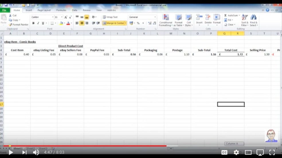 Costing Spreadsheet - Calculate Profit per Product or Service - Eloquens