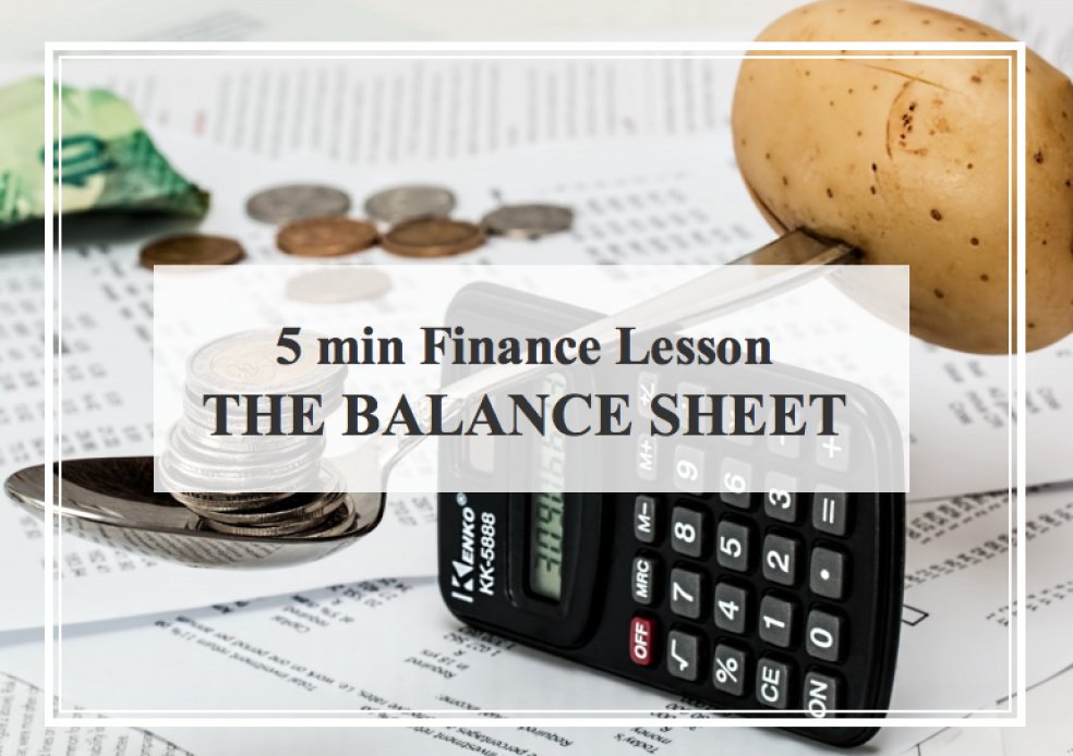 5 Minute Finance Lesson: Balance Sheet - Eloquens