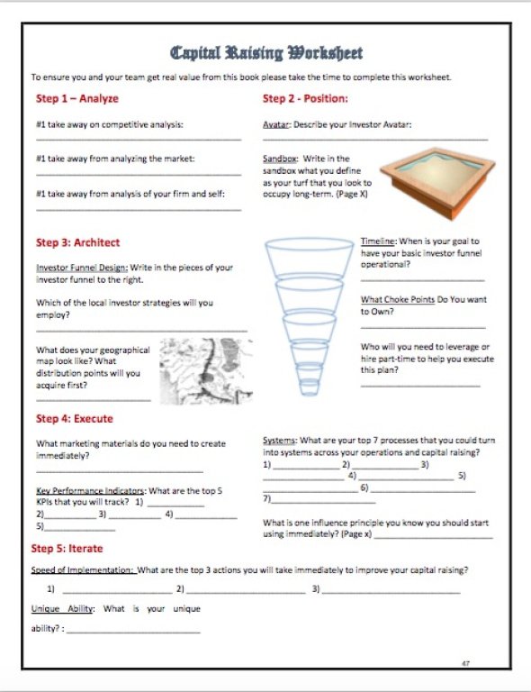 Capital Raising Worksheet - Eloquens
