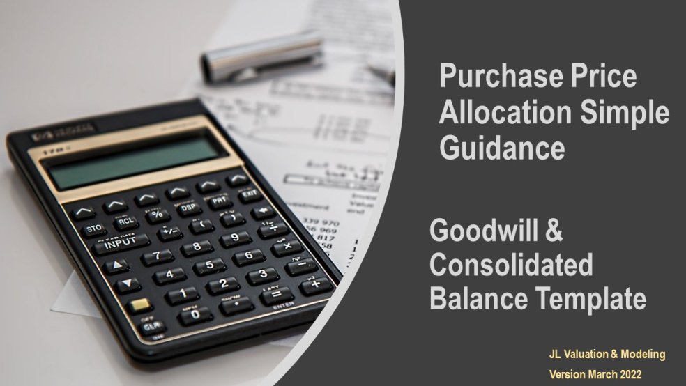 Purchase Prise Allocation Explaination Model-Simple Guidance- Goodwill ...