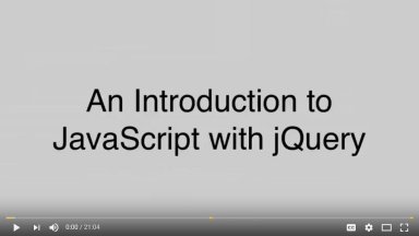 An Introduction to JavaScript with jQuery - Eloquens