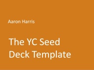 The YC Seed Deck Template - Eloquens