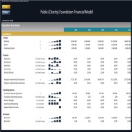 Public (Charity) Foundation Financial Model - 5 Year Forecast - Eloquens