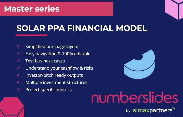Solar PPA Financial Model Template - one page model - Eloquens
