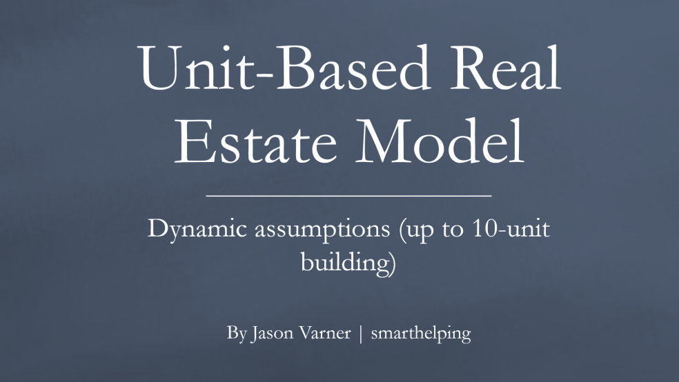 Buying Real Estate Units (up to 10) - Improvement Construction / Rent ...