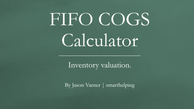 FIFO-Based COGS Inventory Valuation Template in Excel - Eloquens