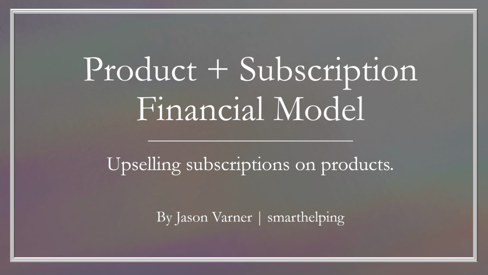 Product with a Subscription Addon Forecasting Model - Eloquens