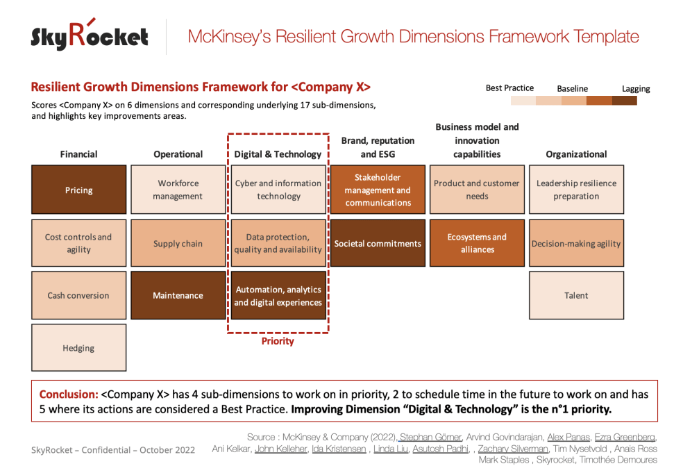 McKinsey's Resilient Growth Dimensions Framework Template - Eloquens