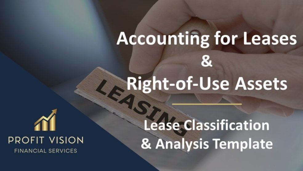 Accounting for Leases & Right-of-Use Assets Template - Eloquens