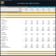 Accounting for Leases & Right-of-Use Assets Template - Eloquens