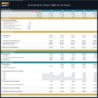 Accounting for Leases & Right-of-Use Assets Template - Eloquens