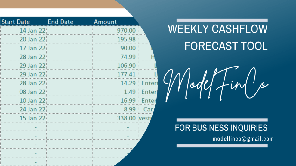 Fully Automated Weekly Cashflow Forecast Tool - Eloquens