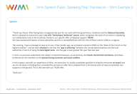 2min Speech Public Speaking Preparation Framework Template - Eloquens