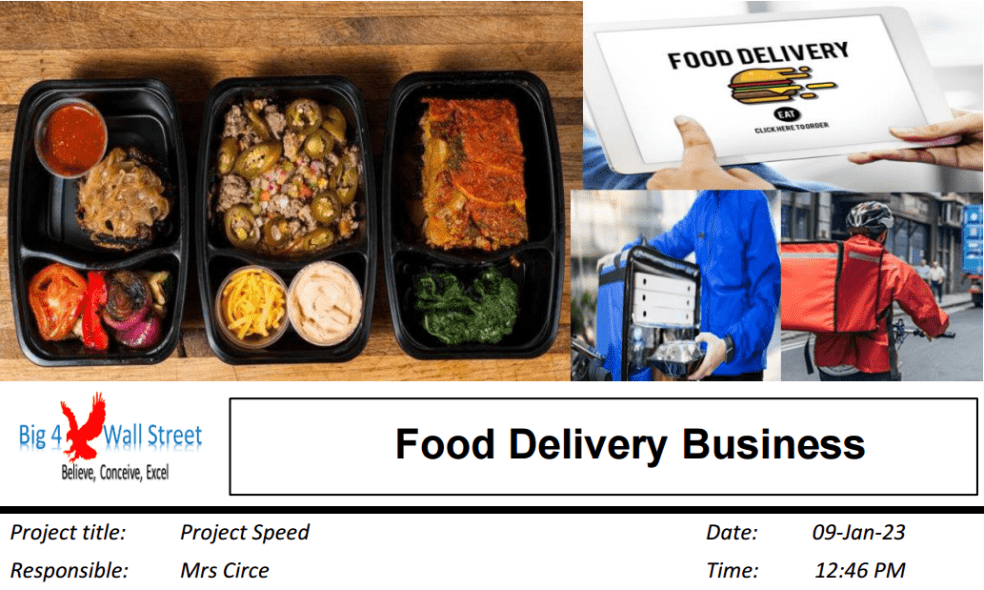 Food Delivery Business - Financial Model - Eloquens
