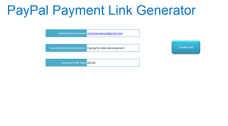 How To Create A PayPal Payment Link In Excel - Eloquens