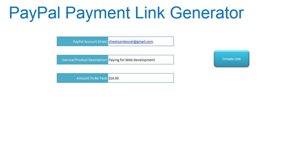 How To Create A PayPal Payment Link In Excel - Eloquens