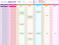 Weekly Planner Excel Model - Eloquens