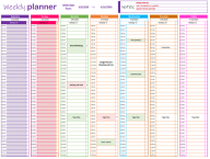 Weekly Planner Excel Model - Eloquens