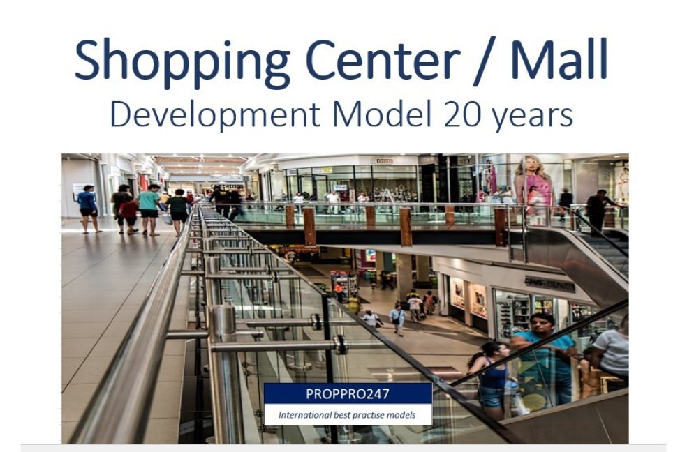 Shopping Centre Development Model - 20-year Three Statement Analysis ...