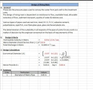 Complete Water Supply Treatment Plant Design Spreadsheet - Eloquens