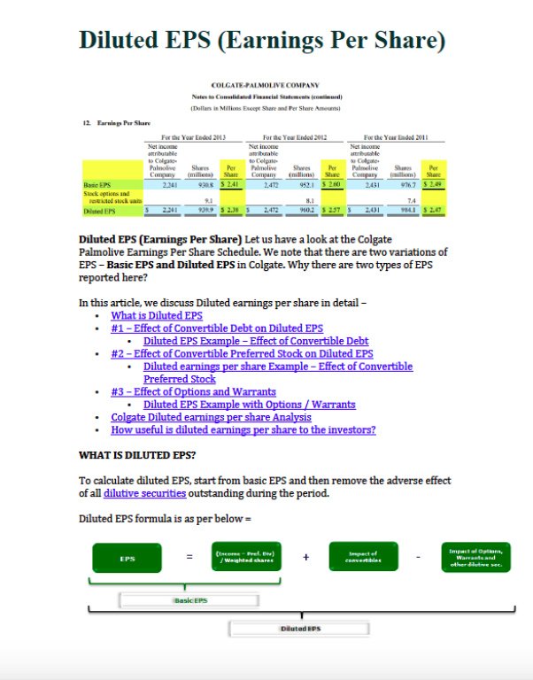 Diluted EPS (Earnings Per Share) - Eloquens