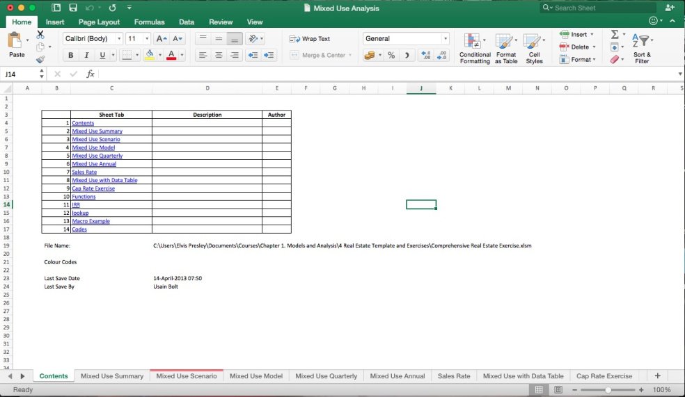 Real Estate Excel Model - Eloquens
