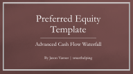 Preferred Equity - Waterfall Excel Model - Eloquens