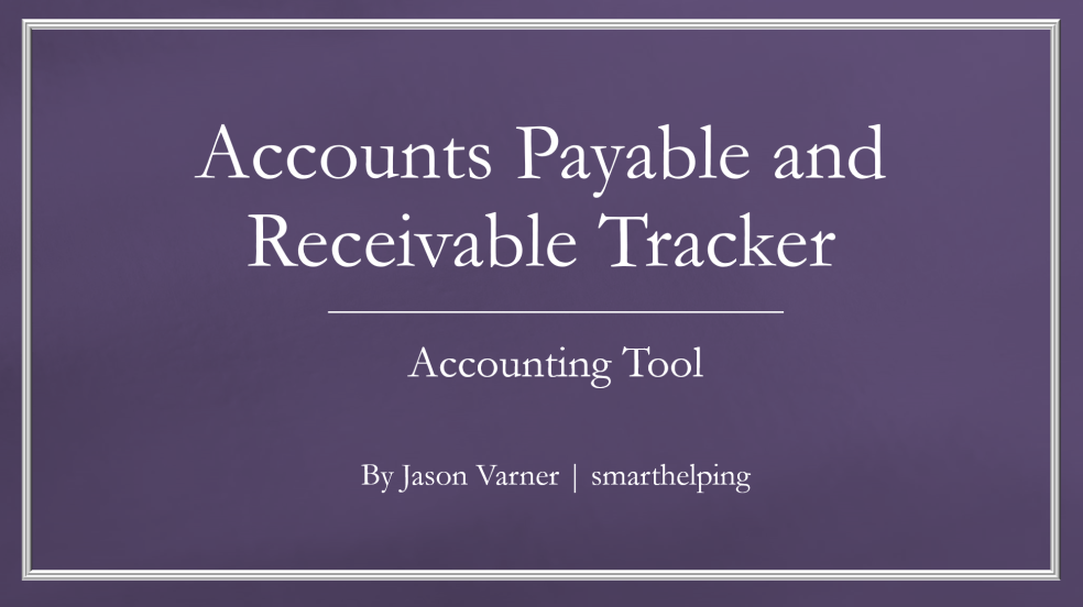 Accounts Receivable and Payable Invoice Tracking Excel Model Template ...