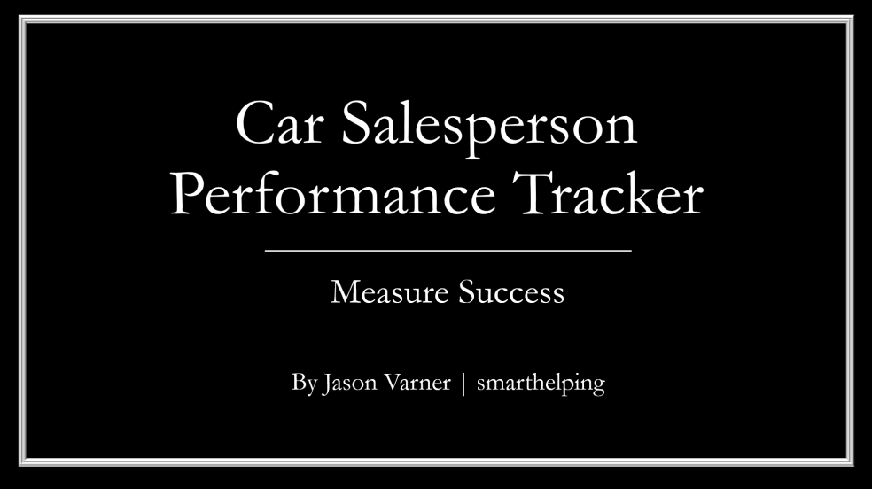 Car Dealership Salesmen: Customer Pipeline Tracker - Eloquens