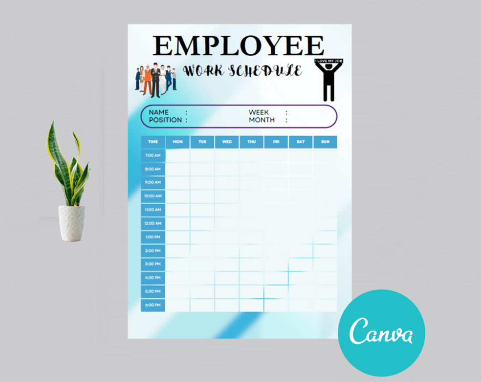 Employee Work Schedule Planner - Eloquens