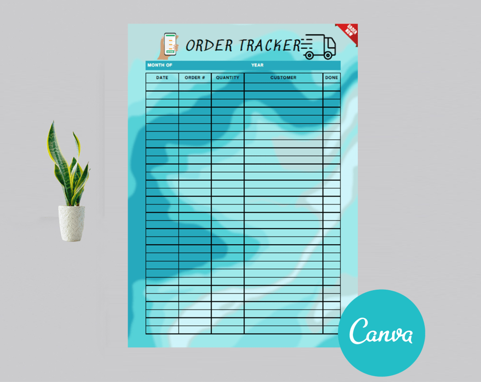Order Tracker Template - Eloquens