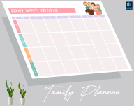 Family weekly Planning Template - Eloquens