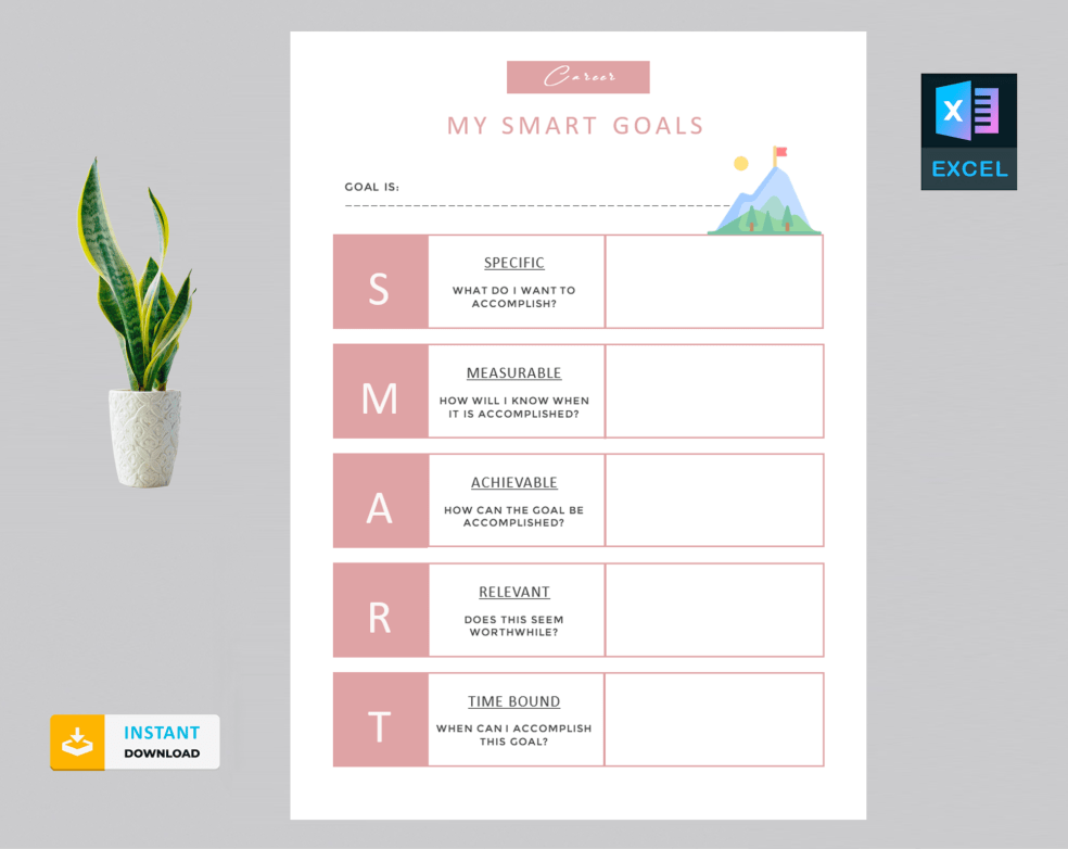 Career Smart Goals Template - Eloquens
