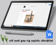oil and gas rig safety checklist template - Eloquens
