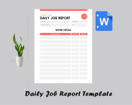 Daily Job Report Template - Eloquens