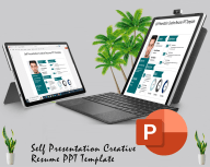 Self Presentation Creative Resume PPT Template - Eloquens