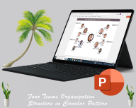 Four Teams Organization Structure in Circular Pattern - Eloquens