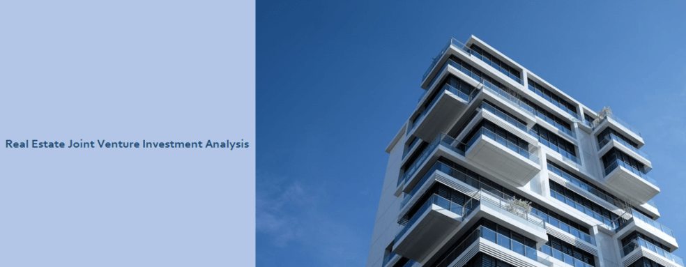 Real Estate Joint Venture financial Model - Eloquens