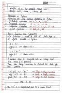Python complete handwritten notes in PDF - Eloquens
