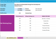 Working Days Calculator for Project Management - Eloquens