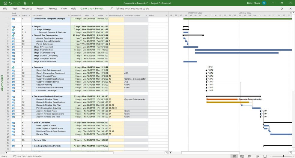 Construction Building and Renovation Templates in MS Excel, MS Project ...