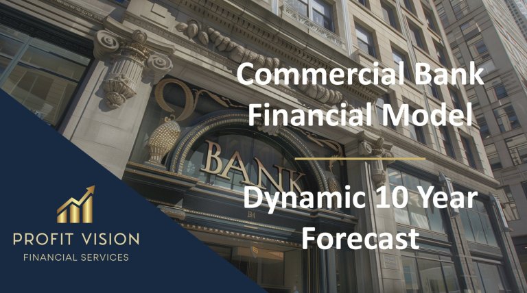 Commercial Bank Financial Model - Dynamic 10 Year Forecast - Eloquens