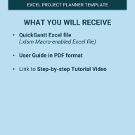 Excel Gantt Chart with Dependencies Management Template - Eloquens