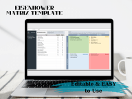Eisenhower Matrix Task Management Excel Template | Organize ...
