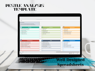Pestle Analysis Template | Excel Template | Business Tool Project ...