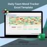 Team Mood Tracker Excel Template | Track Analyze Team’s Monthly ...