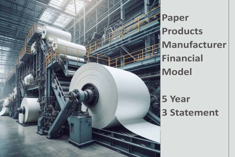 Paper Products Manufacturer Financial Model Excel Template - Eloquens