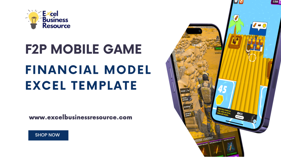 F2P Mobile Game Development Financial Model Template - Eloquens