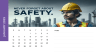 Safety Calendar 2025 PPT - 100 % Fully Editable - Eloquens