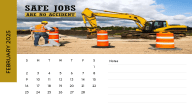 Safety Calendar 2025 PPT - 100 % Fully Editable - Eloquens